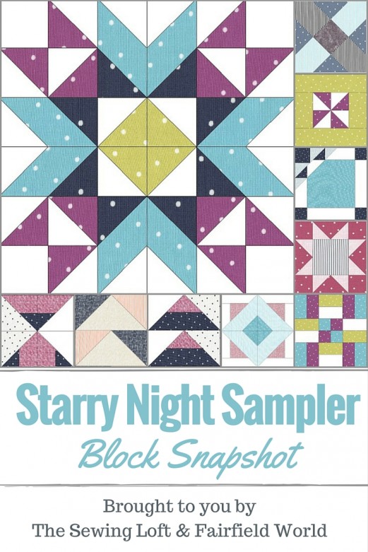 Starry Night Block of the Month BOM - Fairfield World Blog