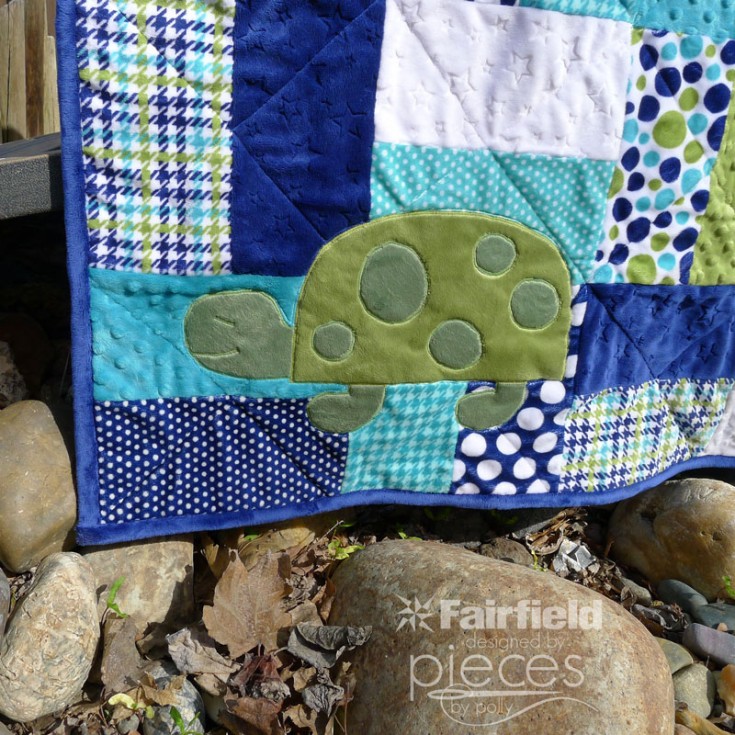 Spotty the Turtle Applique Pattern - Fairfield World Craft Projects