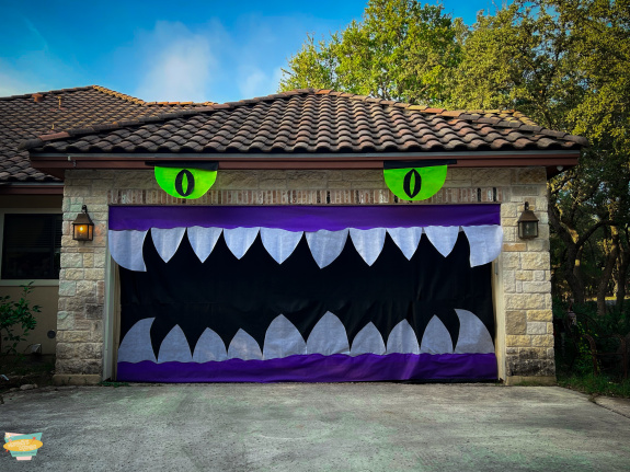 Garage Monster DIY Made with Oly-Fun Fabric - Fairfield World Blog