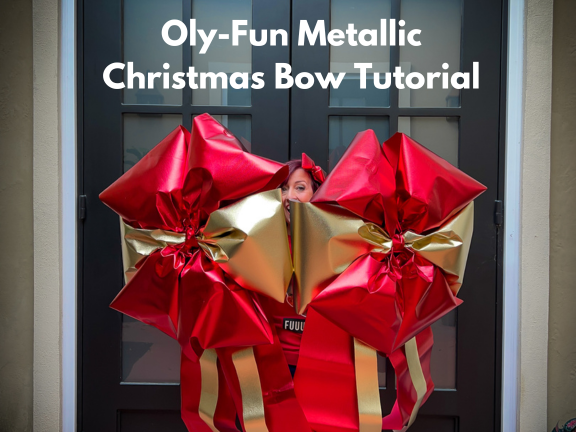 Oly-Fun Metallic Christmas Bow Tutorial - Fairfield World Blog
