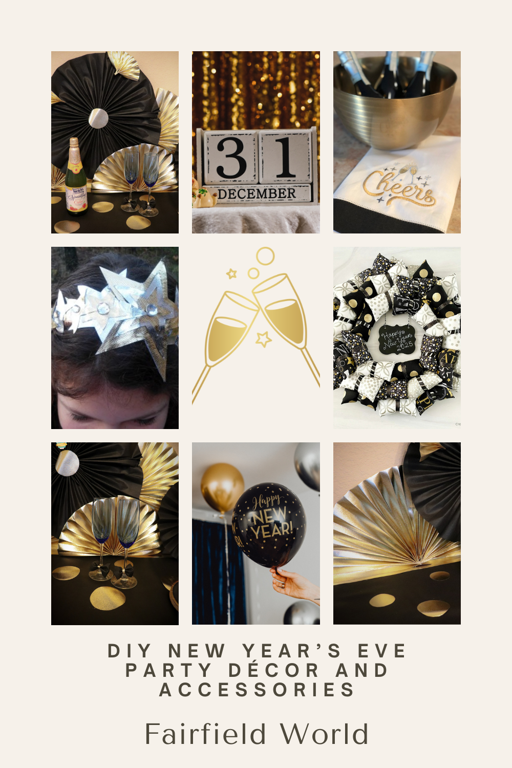 New Years DIYs pin - Fairfield World